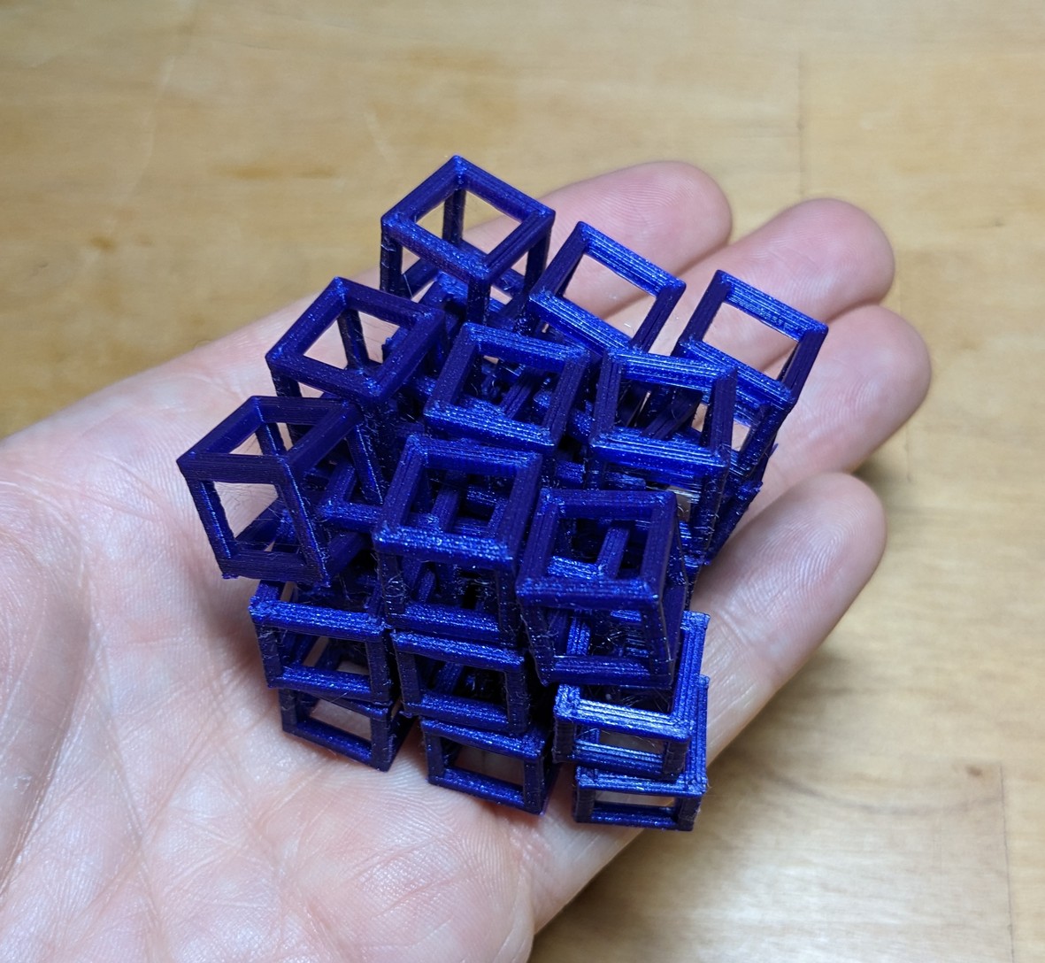 Interlocking Cubes Fidget ("3D Fabric") by gmmc | Download free STL ...