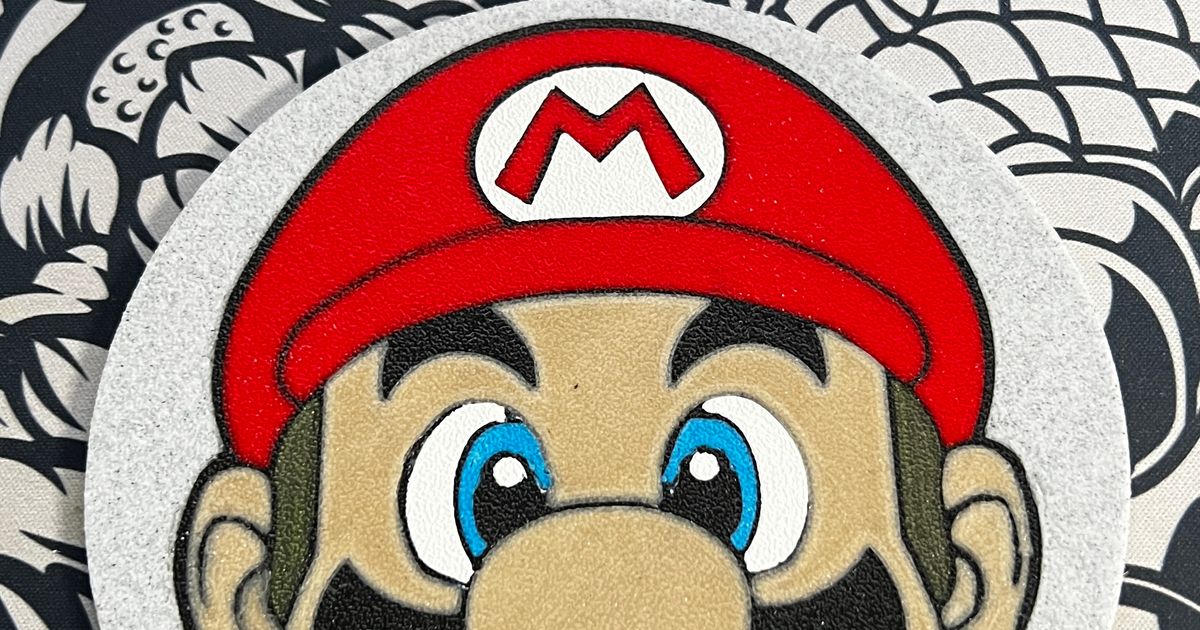 Super Mario Coaster Multicolor by Maker's Ark | Download free STL model ...