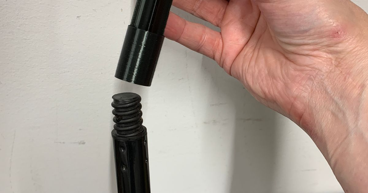 Stake with 3/4" ACME female thread - spear head for a broomstick by ...