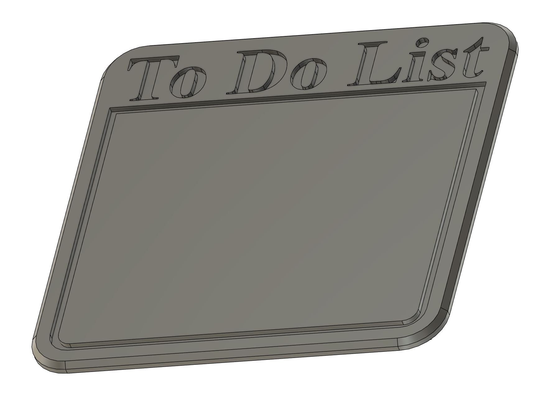 To Do List plate by SebastianL | Download free STL model | Printables.com