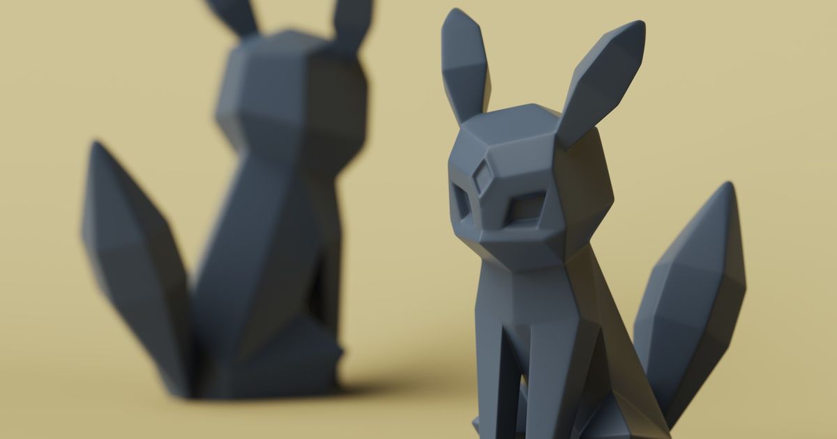 Low-poly Umbreon by Agustin Arroyo | Printables Store