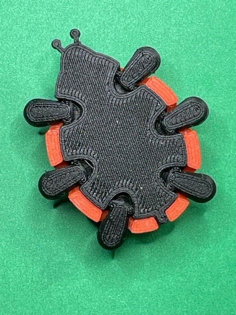 Ladybird with attachable elytra and movable legs by plog | Download ...