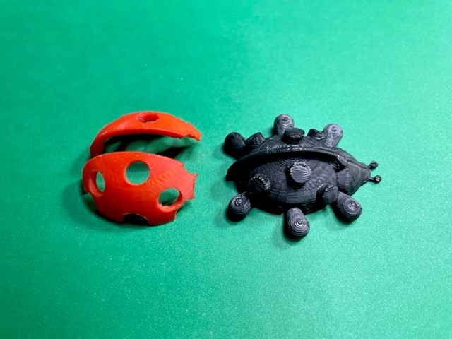 Ladybird with attachable elytra and movable legs by plog | Download ...
