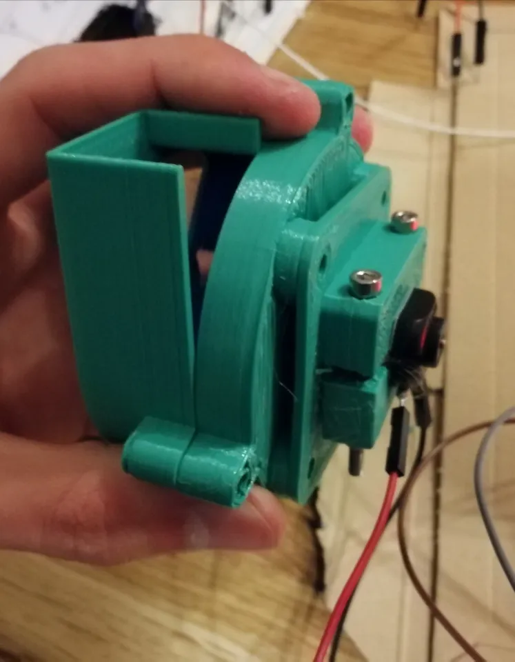 Radial fan with fan casing for small DC Motors (6-12V) by Michael ...