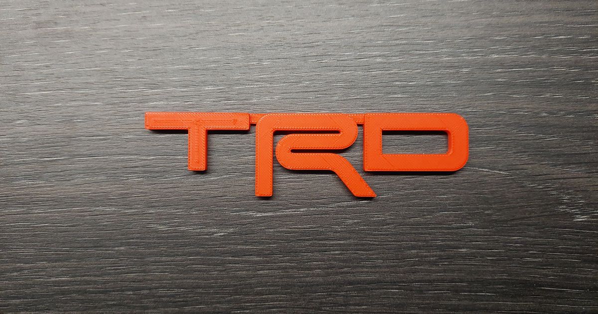 TRD logo by mikethewagon | Download free STL model | Printables.com