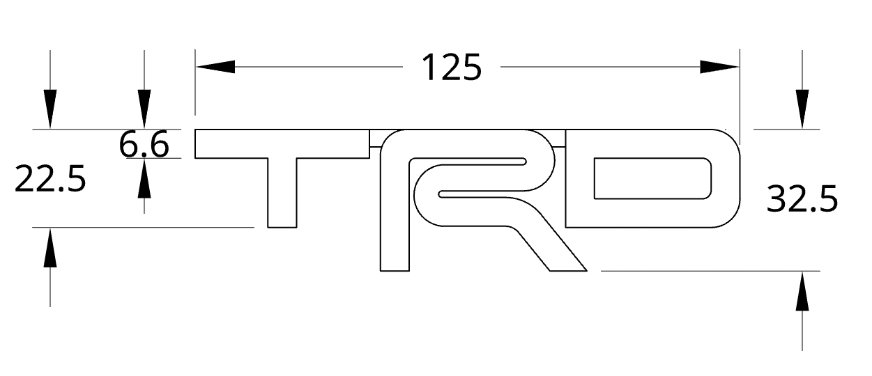 TRD logo by mikethewagon | Download free STL model | Printables.com