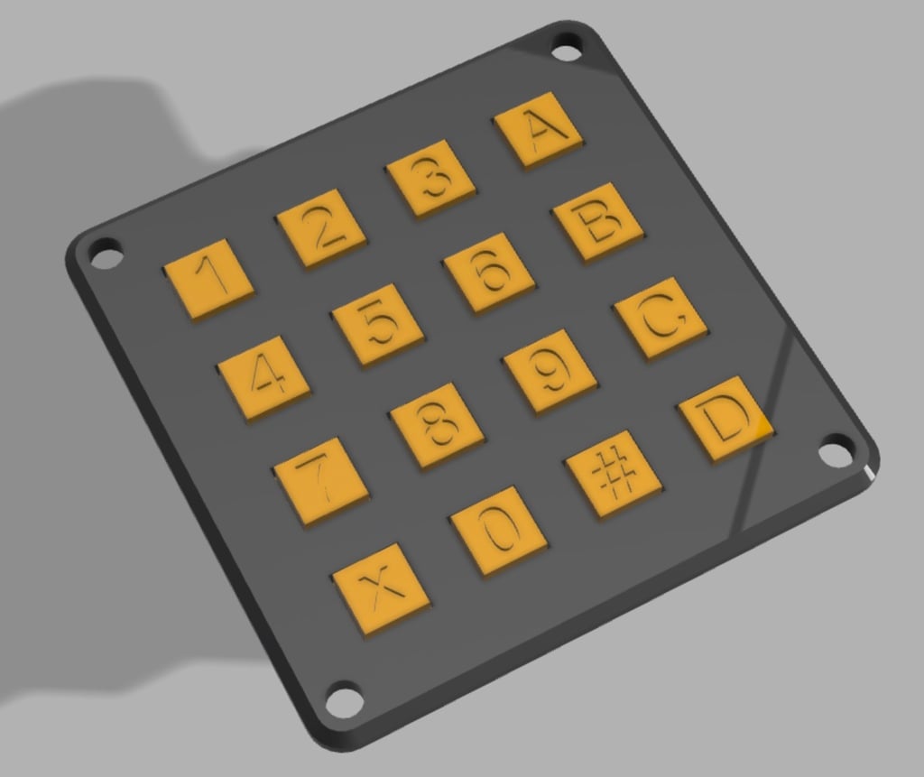 Clavier Digicode by DREnd59 | Download free STL model | Printables.com