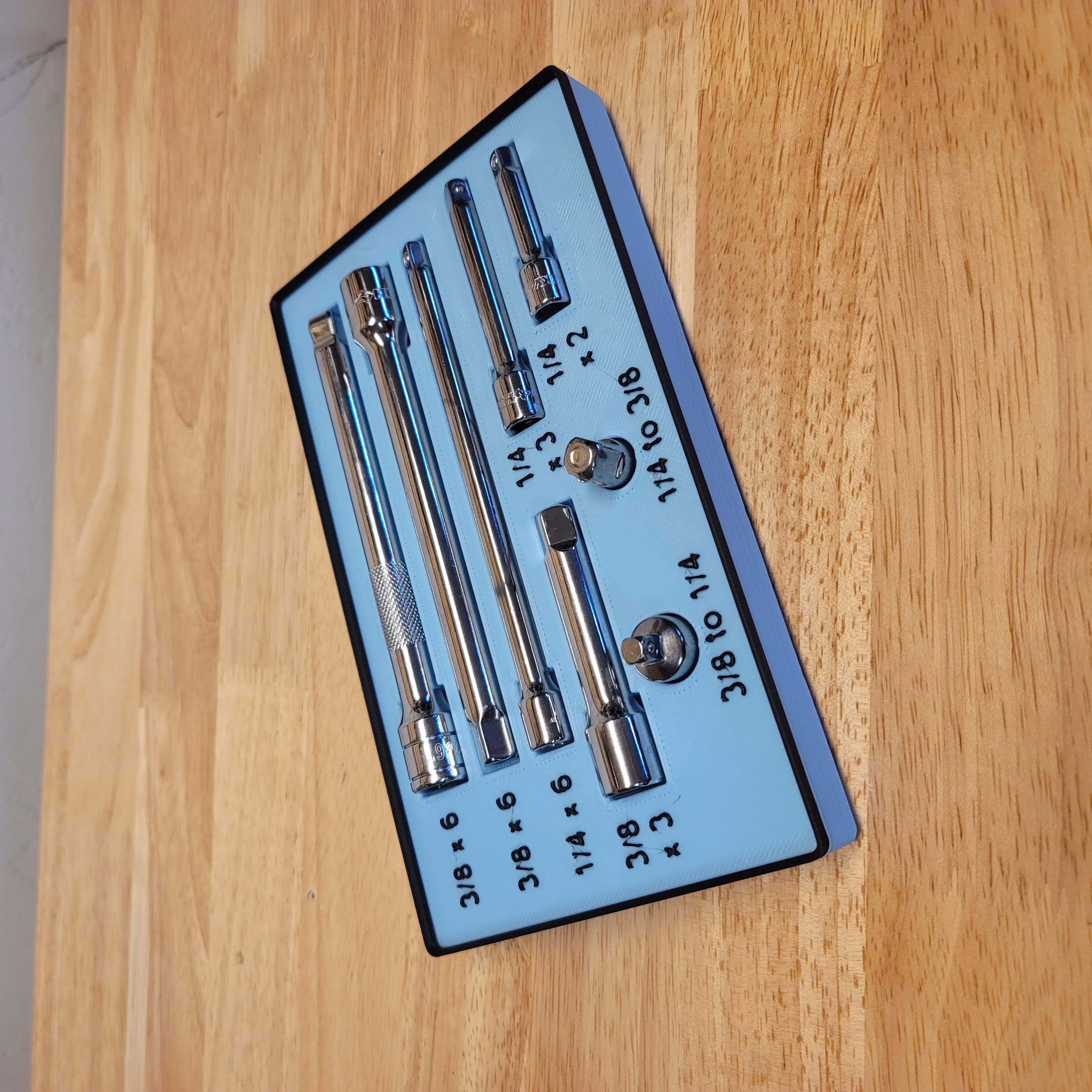 Gridfinity Socket Holders, 1/4" and 3/8" by jcj99 | Download free STL model | Printables.com