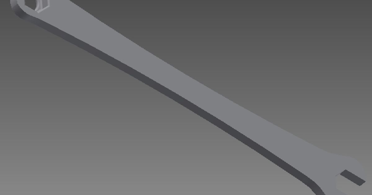 M3 (5.5mm) combination spanner (wrench) by iges | Download free STL ...