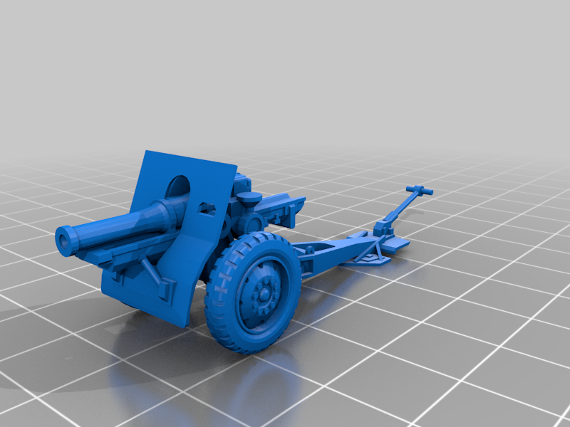 M1918 155mm Howitzer easy print by Windham Graves | Download free STL ...