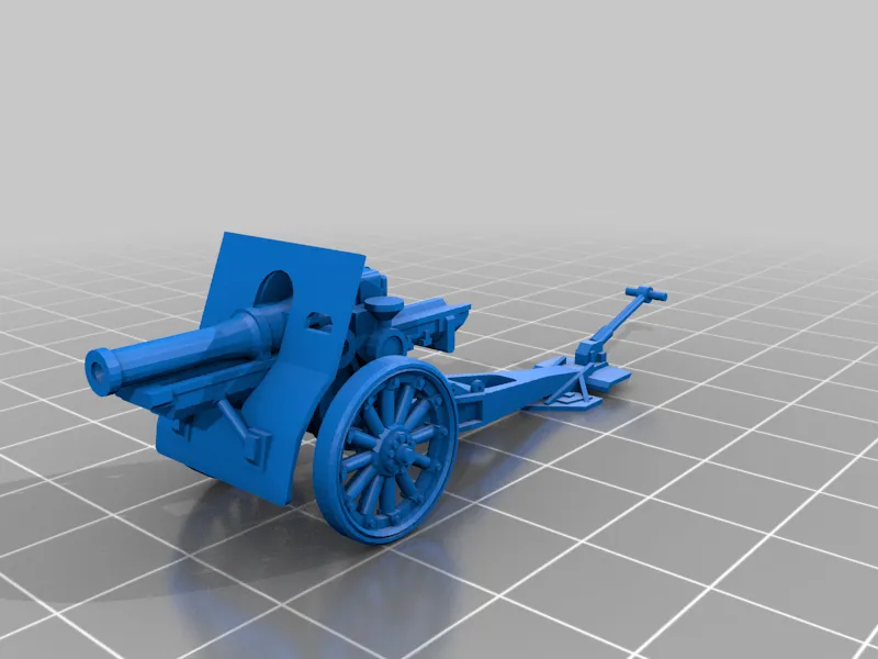 M1918 155mm Howitzer easy print by Windham Graves | Download free STL model | Printables.com