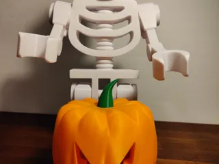 Pumpkin hat for Mega Lego-like Skeleton by Søren Nørgaard | Download ...