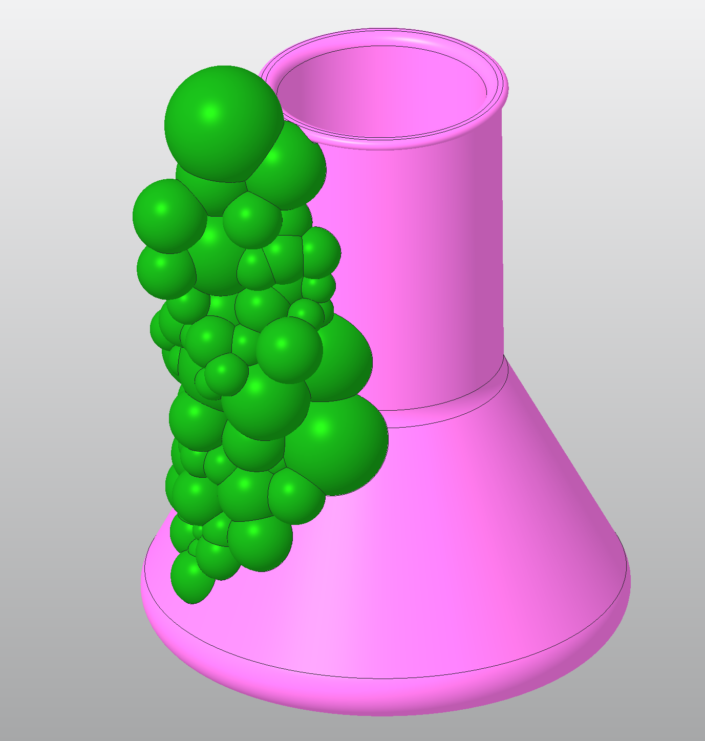 Mad Scientist Beaker with Bubbles by DLeora | Download free STL model ...