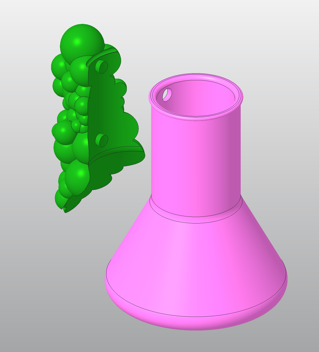 Mad Scientist Beaker with Bubbles by DLeora | Download free STL model ...