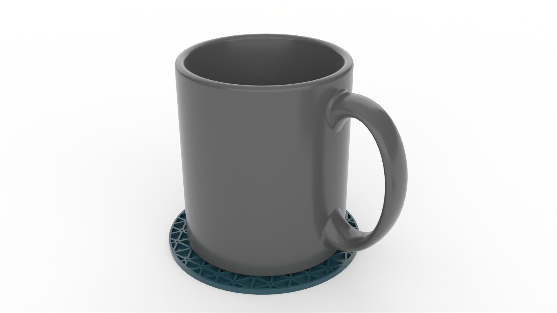 Aerospace isogrid coaster by Jáchym Müller | Download free STL model ...