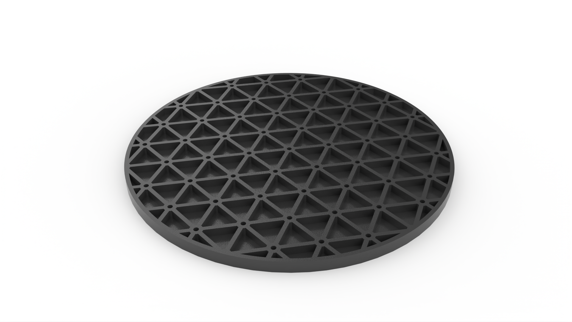 Aerospace isogrid coaster by Jáchym Müller | Download free STL model ...