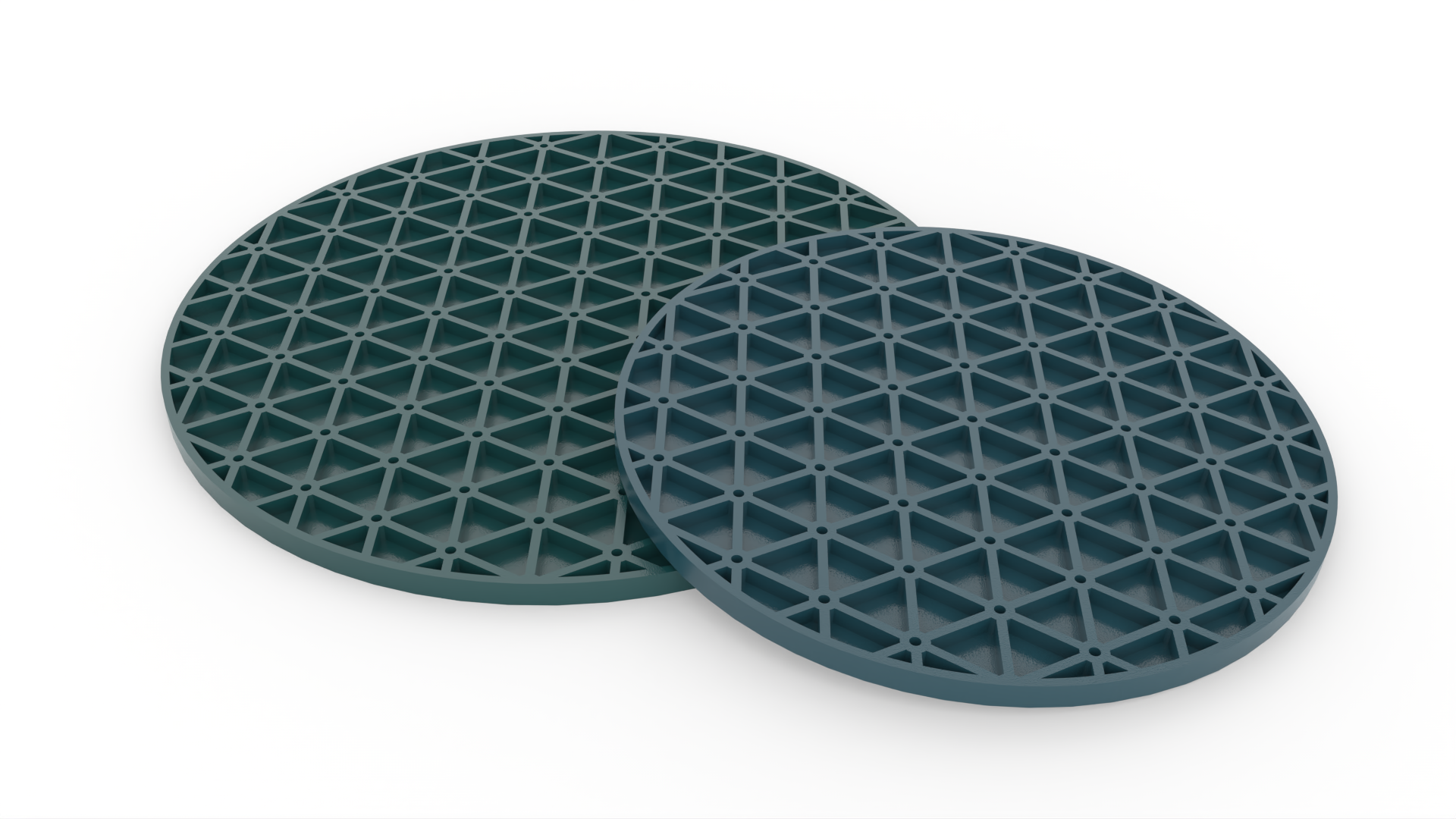 Aerospace isogrid coaster by Jáchym Müller | Download free STL model ...