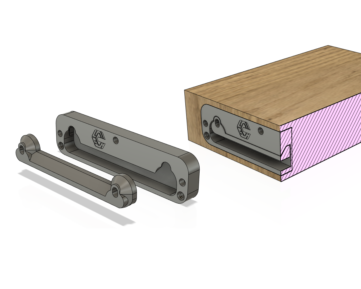 Hidden Shelf Mounting Bracket by Laisch | Download free STL model ...
