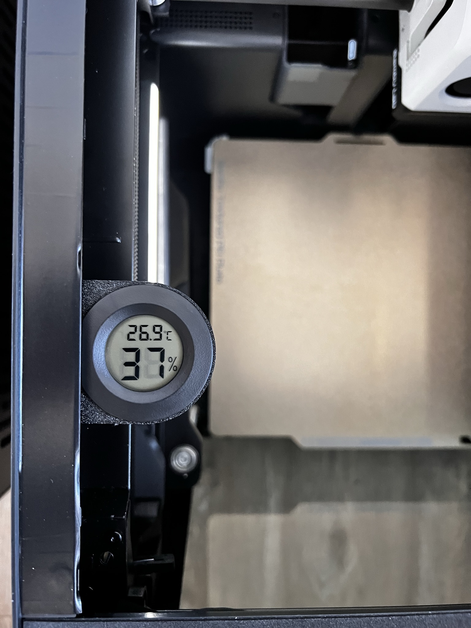 Top View Hygrometer Mount Bambu Labs P1P\P1S\X1C (Magnetic) by Kert ...