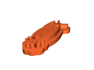 Cthulhu fish emblem by Silver | Download free STL model | Printables.com