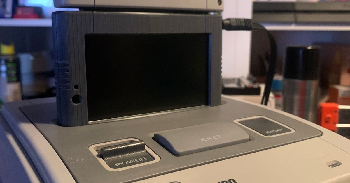 SNES LCD Screen Housing/Shell (PAL SNES/SFC version) por ...