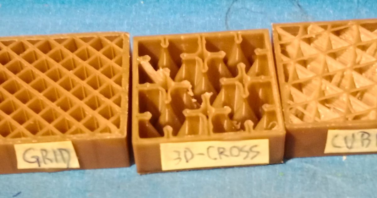 Simple Infill Samples by P-196 | Download free STL model | Printables.com