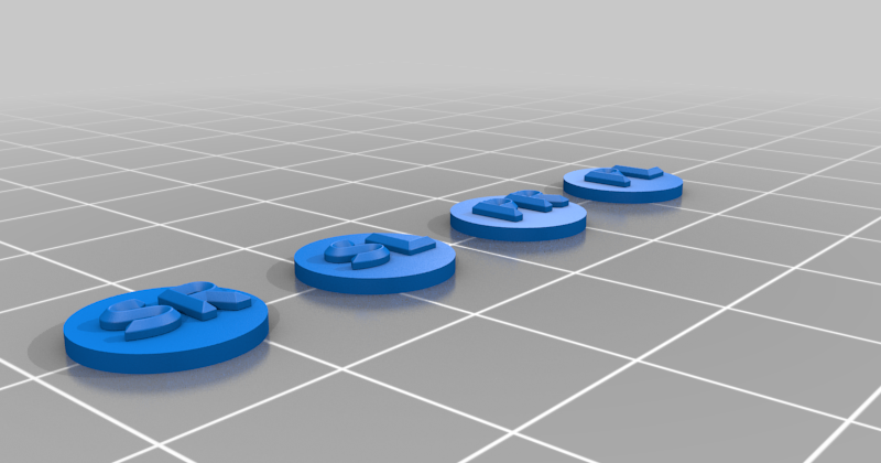 Gamma Wolves Weapon Tokens by EvilGod | Download free STL model ...