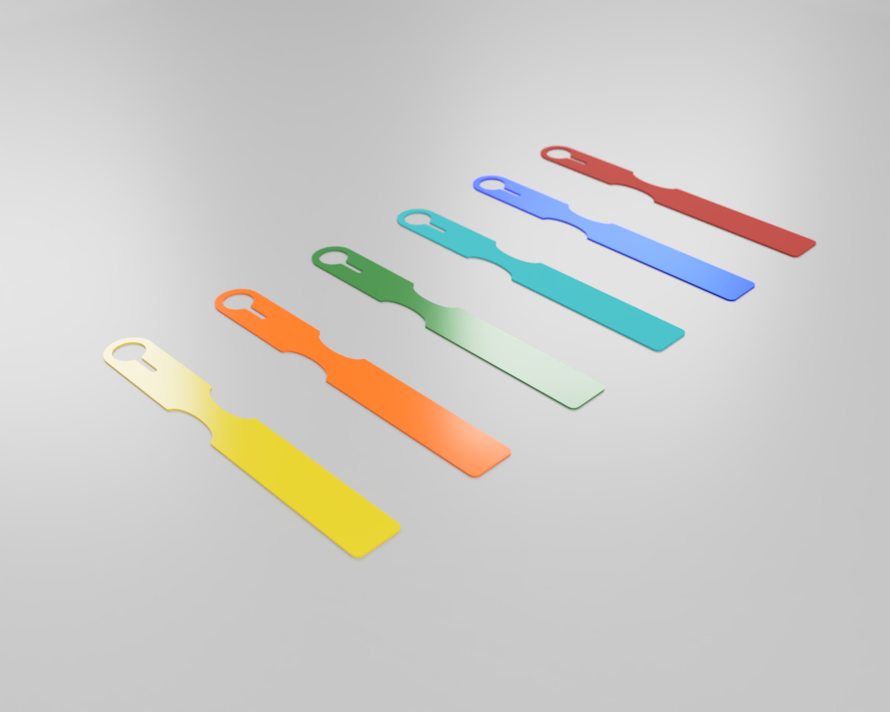 Minimalistic Flexible Key Tags by Akio | Download free STL model ...