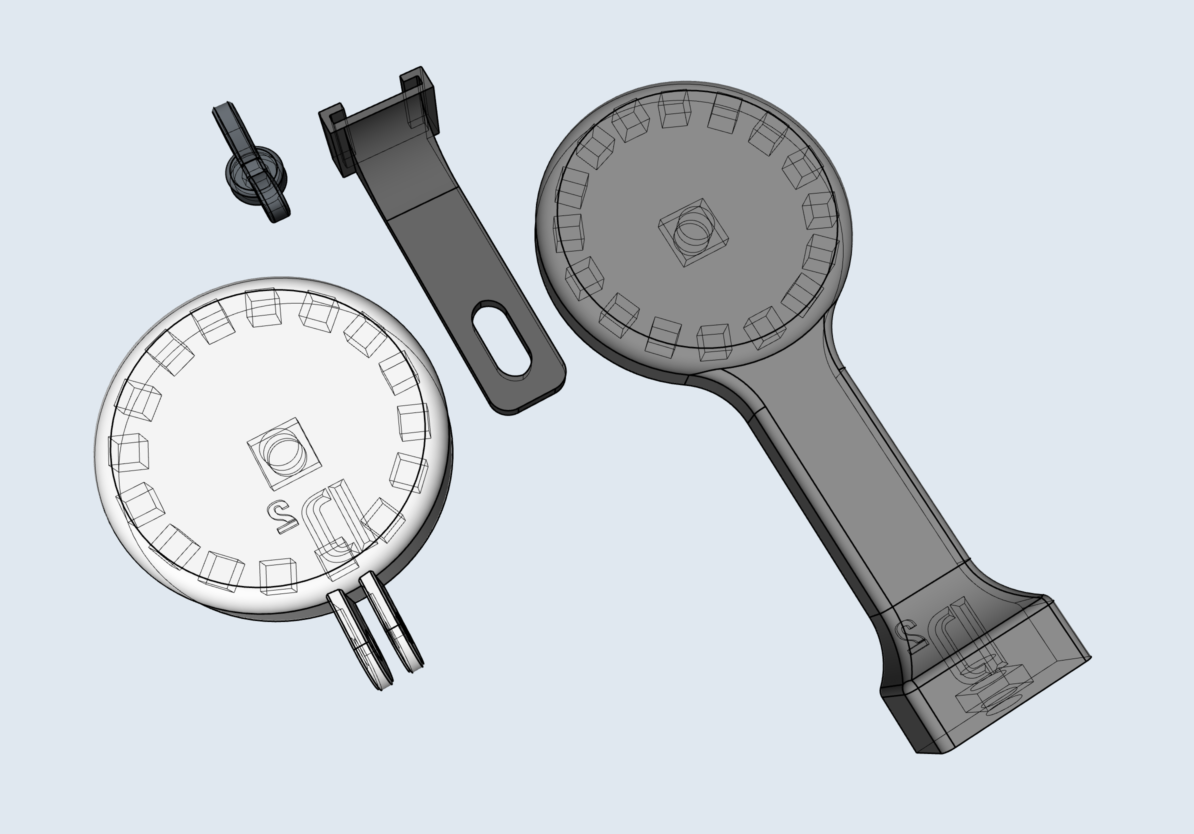 Magsafe Tripod & GoPro Mount - With ColdShoe (Neodymium) by DD3D ...