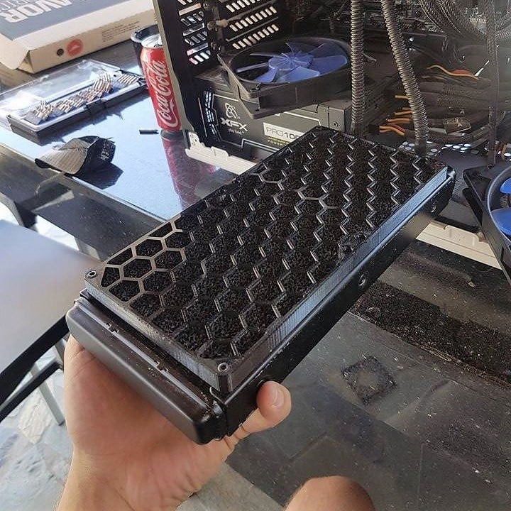 Honeycomb PC Grill by SquidMan | Download free STL model | Printables.com