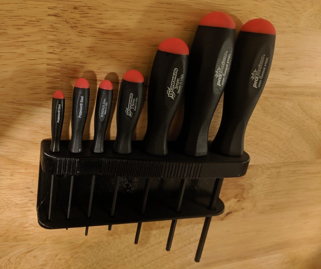 7 Balldriver Screwdrivers Holder by SiRkIt | Download free STL model ...