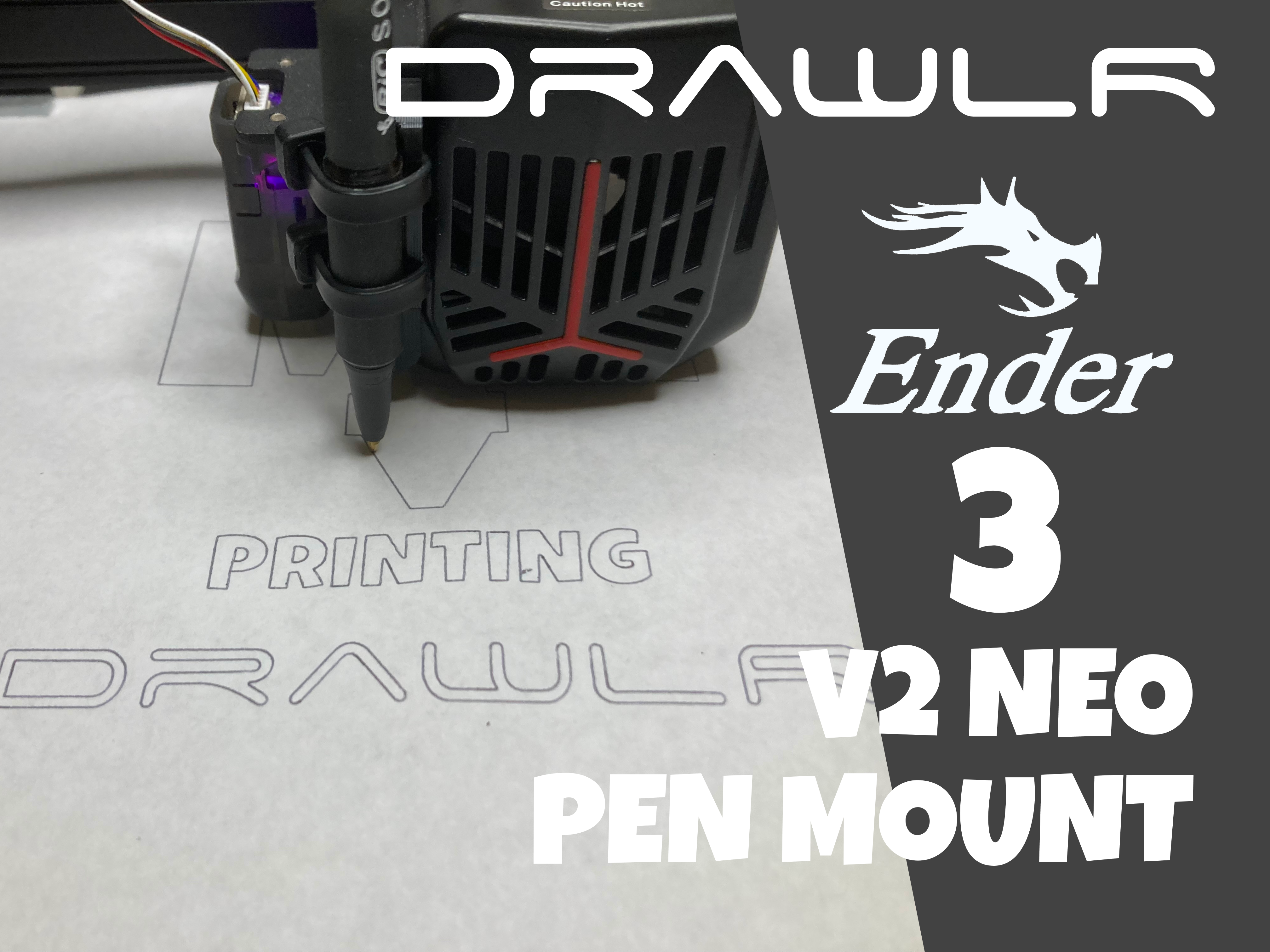 DrawlR - The Universal Pen/Pencil Mount for Ender 3 V2 NEO da MM ...