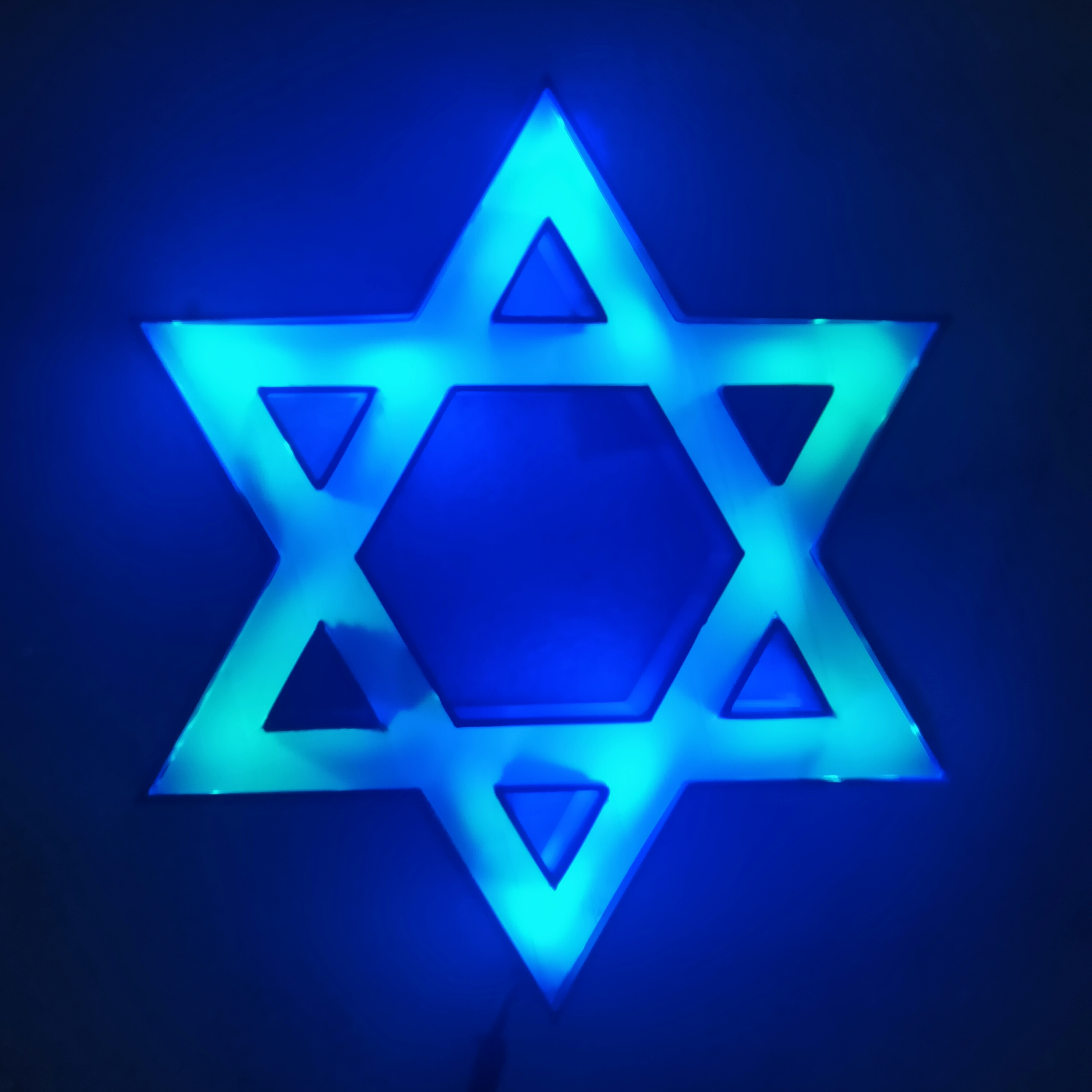 star of david led light by Meizu freaks | Download free STL model ...