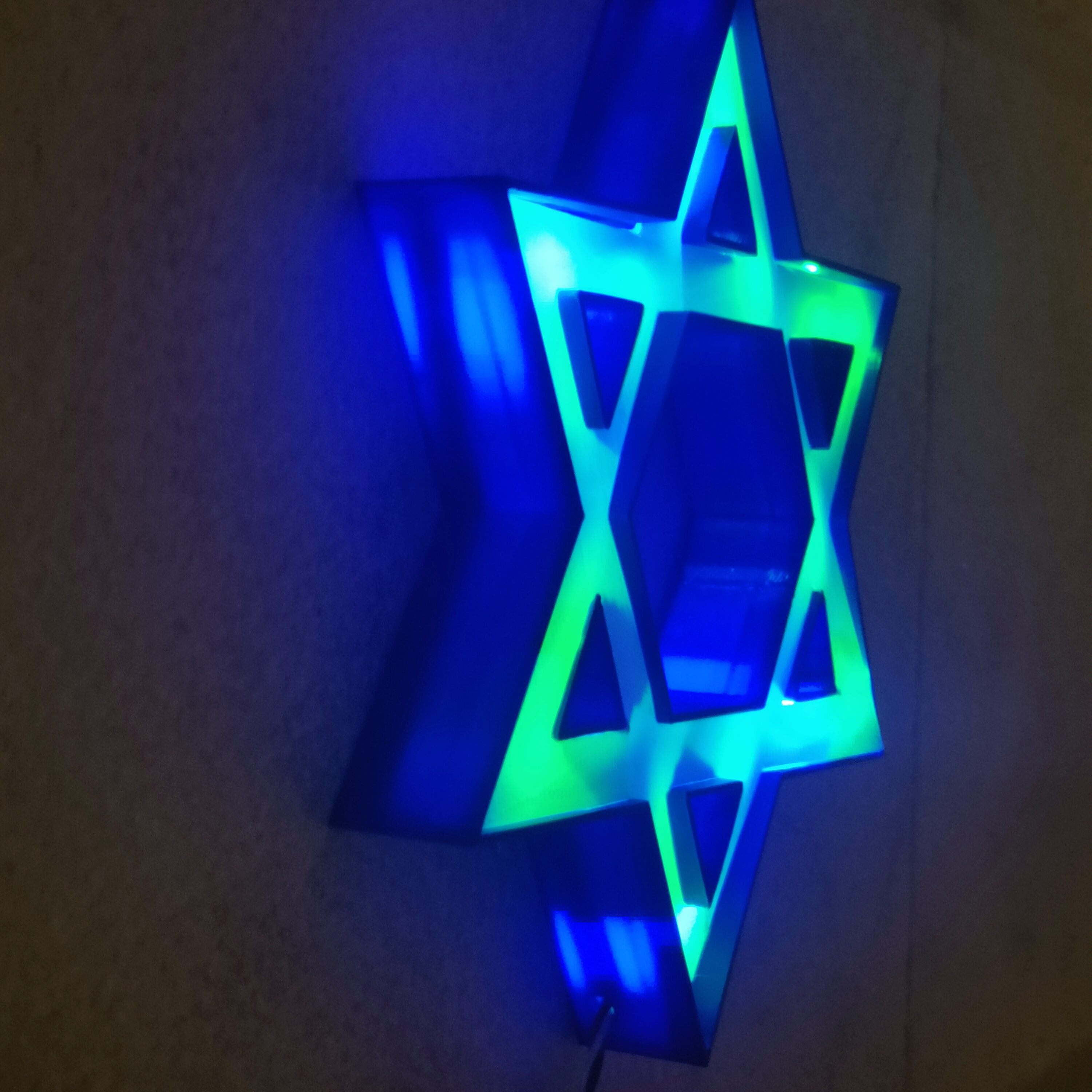 star of david led light by Meizu freaks | Download free STL model ...
