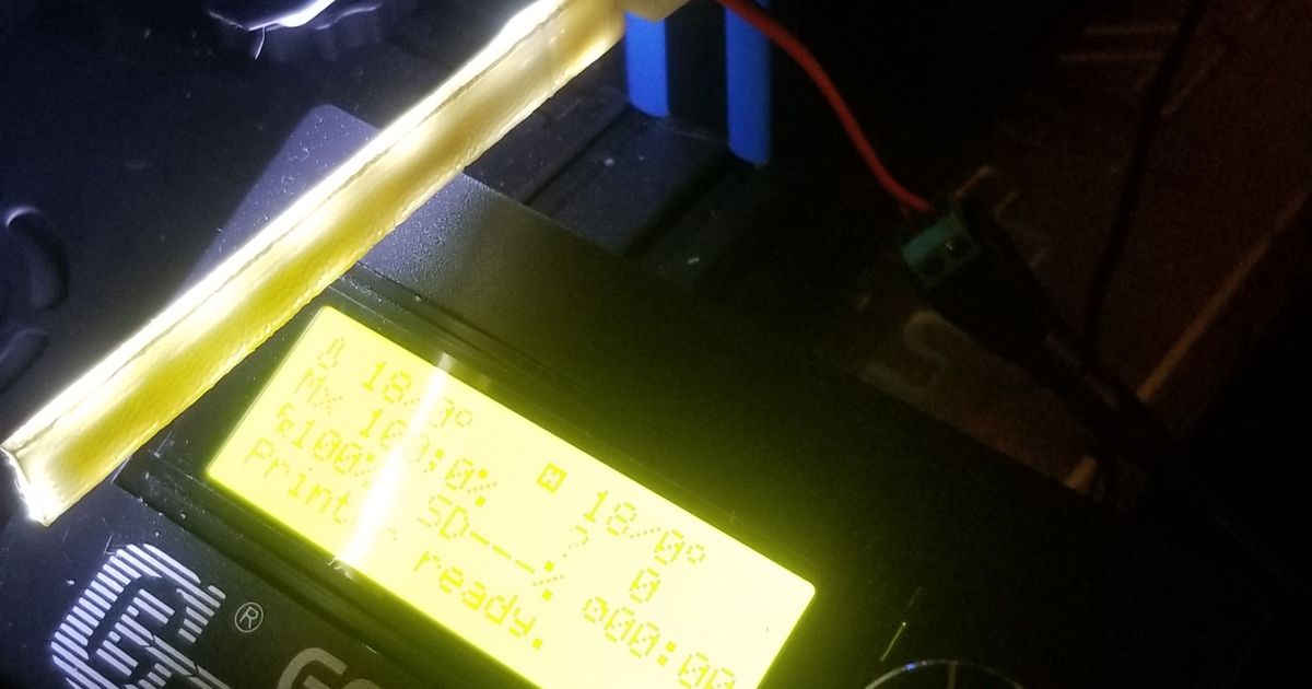 X Axis mounted LED light Strip by Mike Cyps | Download free STL model ...