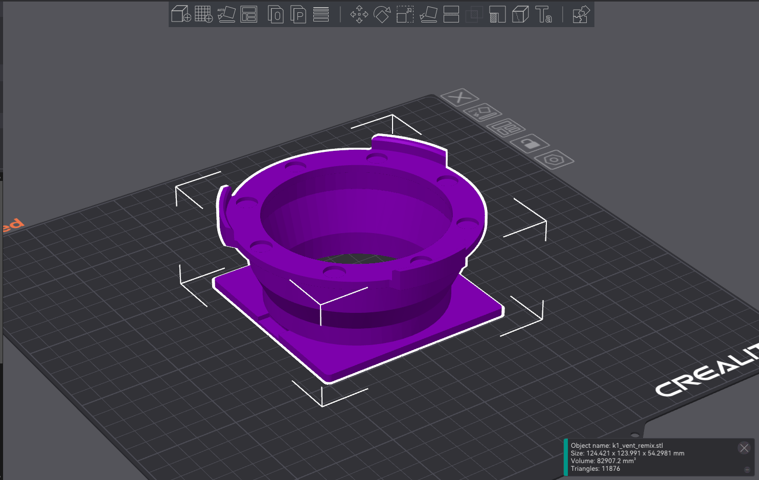 Creality K1 Max Magnetic Vent Duct Adapter por circlelabs | Descargar ...