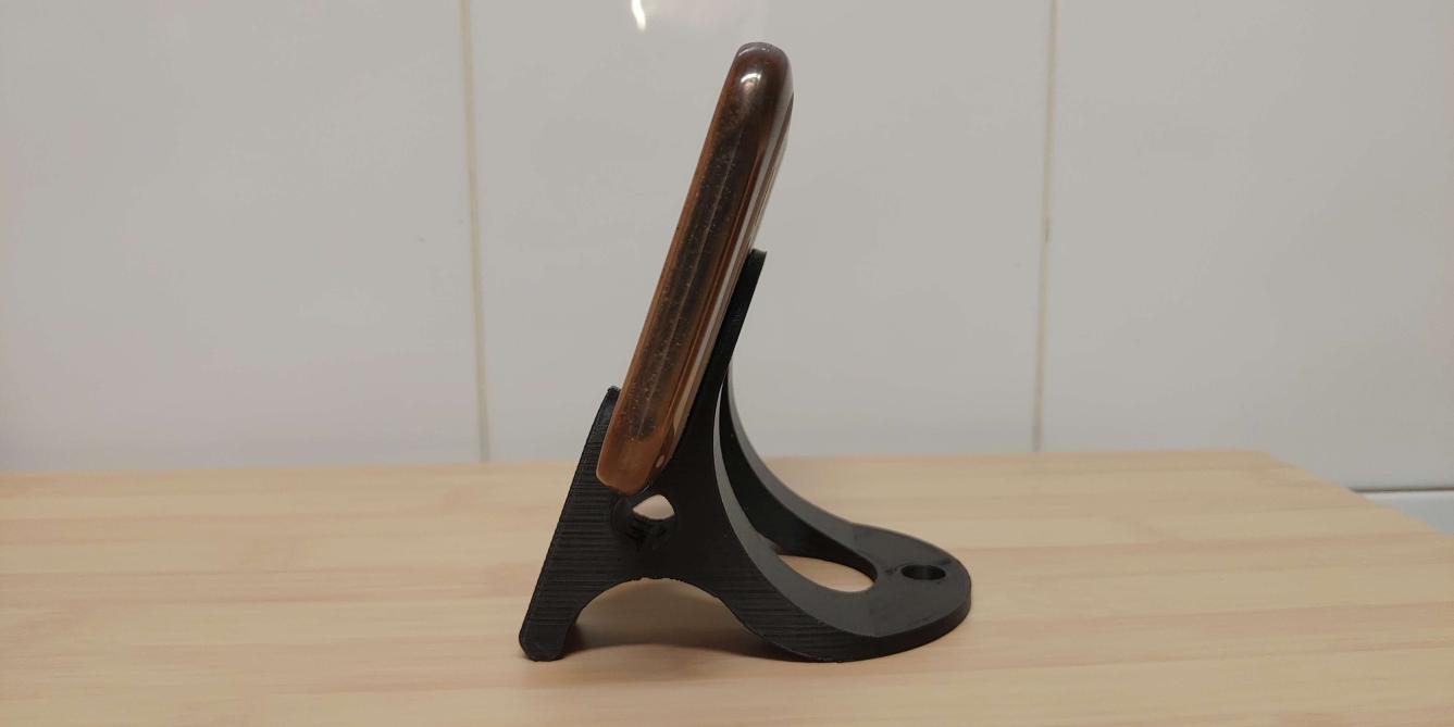 Arched Smartphone Stand by DefeatedNamer | Download free STL model ...