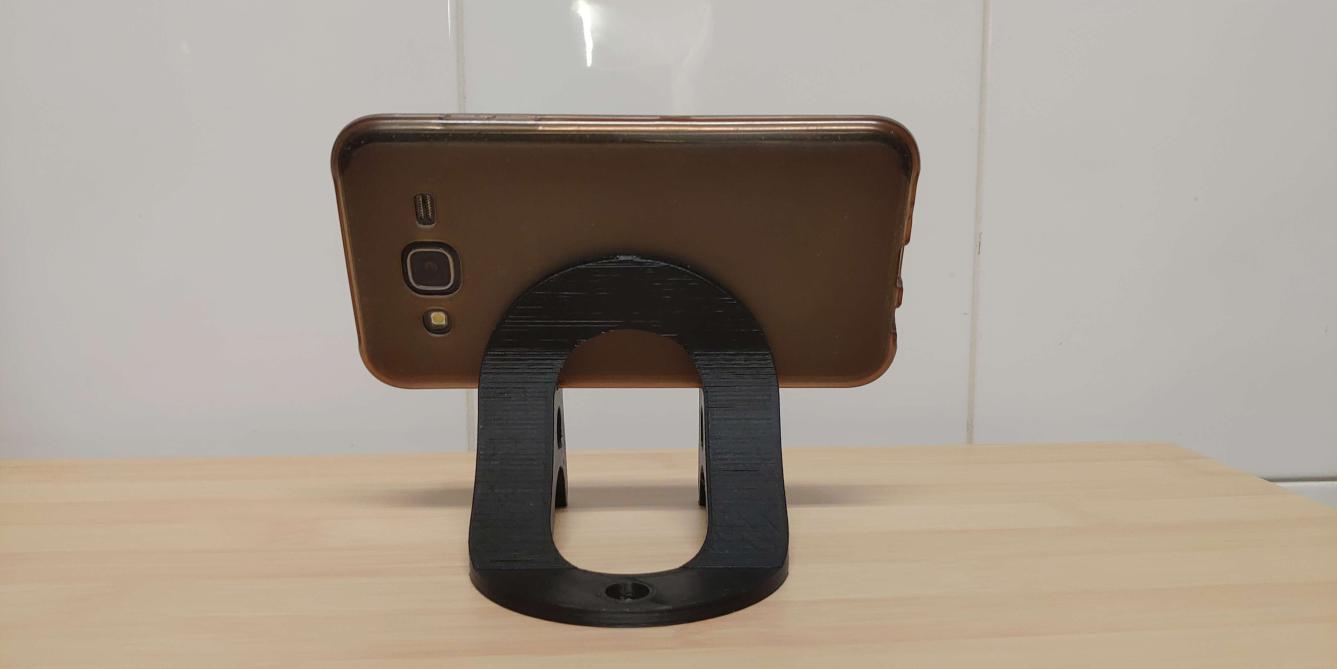 Arched Smartphone Stand by DefeatedNamer | Download free STL model ...