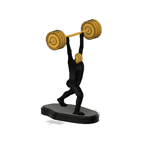 Weight Lifting Athlete Minimalist Square by Black Jack | Download free ...