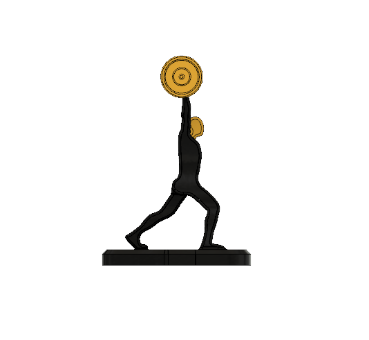 Weight Lifting Athlete Minimalist Square by Black Jack | Download free ...