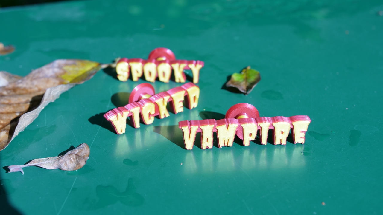 Crocs Halloween name charms / jibbitz by Makkuro | Download free STL ...