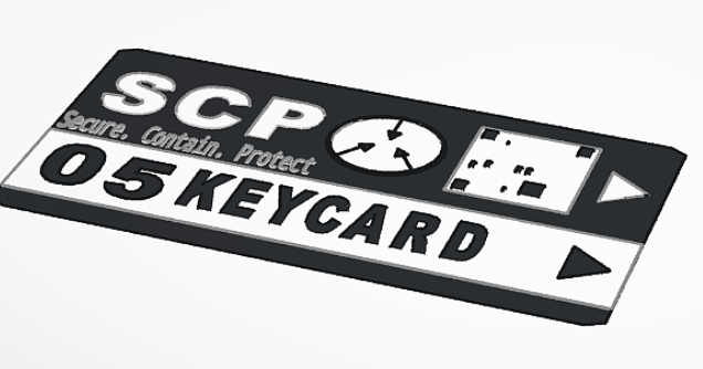 S.C.P 05 keycard by Foxtrot | Download free STL model | Printables.com