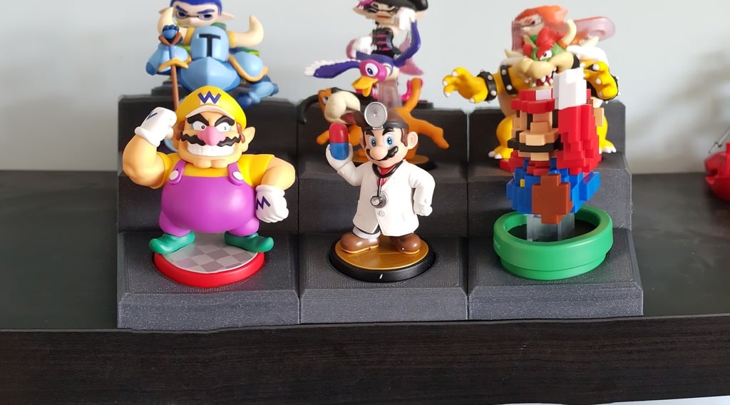 Nintendo Amiibo Stands. Tiered by AbstractiaDsgn | Download free STL ...