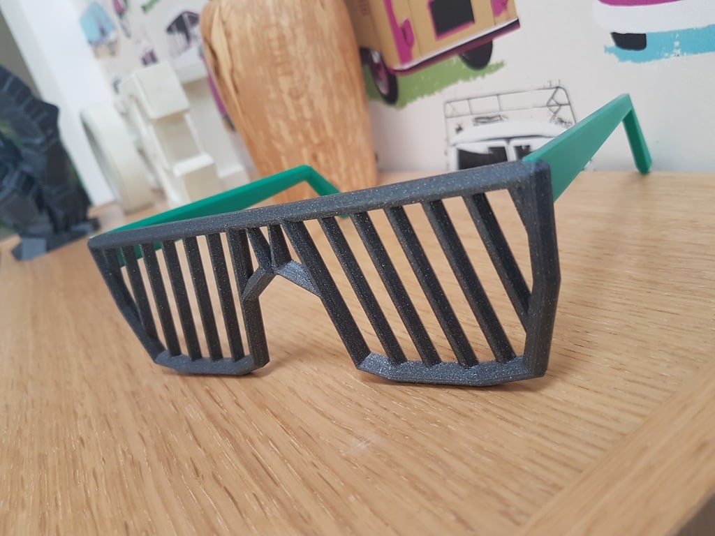 Slotted Sunglasses by AbstractiaDsgn | Download free STL model ...