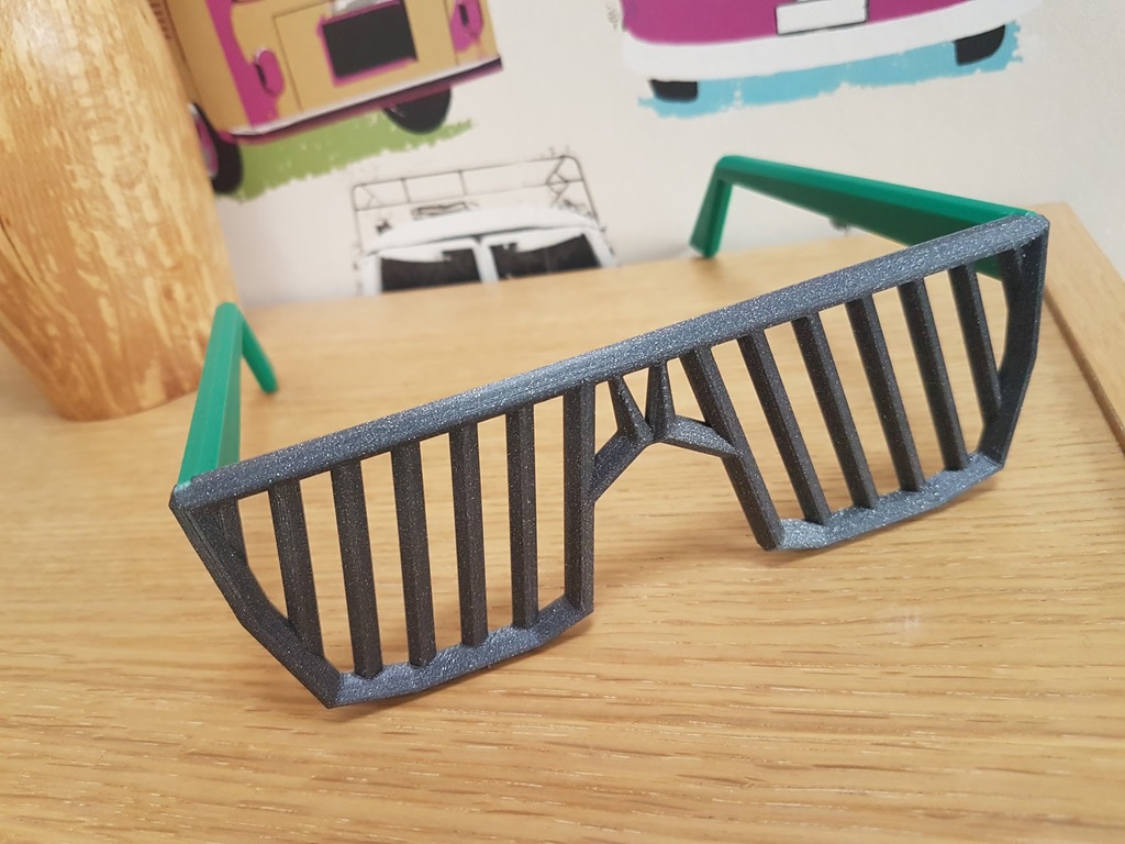 Slotted Sunglasses by AbstractiaDsgn | Download free STL model ...