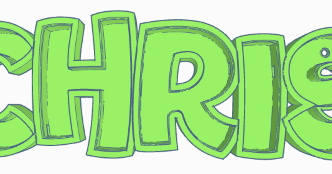 CHRIS LED- Namenslampe (Name lamp) by Tomsen | Download free STL model ...