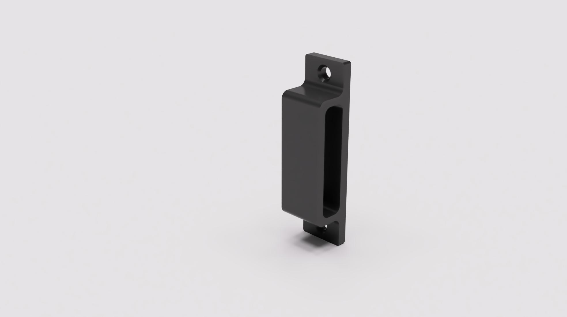 Gate Latch Guide. Parametric Step file included. Customise to your own ...