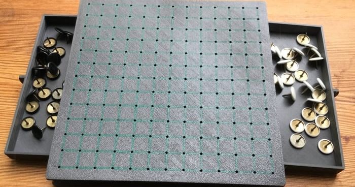 Tiny Go game 9x9 and 13x13, with drawers, for glueing by Benjamin Wand ...