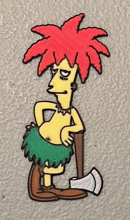 Multicolor Sideshow Bob Magnet by wotfan69 | Download free STL model ...