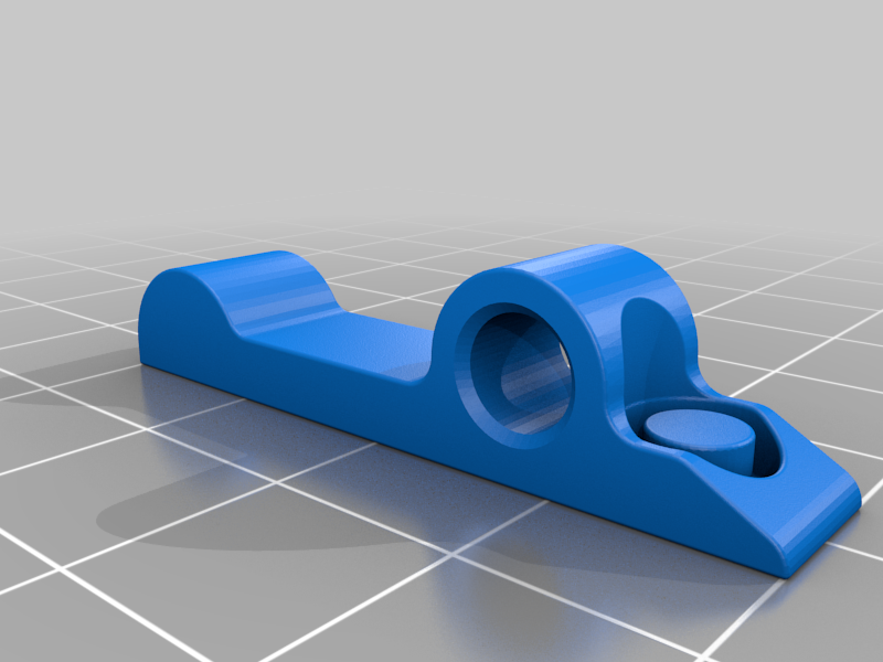 Spring-loaded hook for wall mount. by cmos | Download free STL model ...